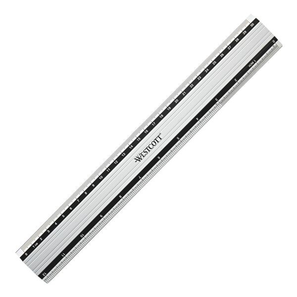 Westcott Aluminium liniaal 30 cm anti-slip - voordelig bij OTTO Office ...