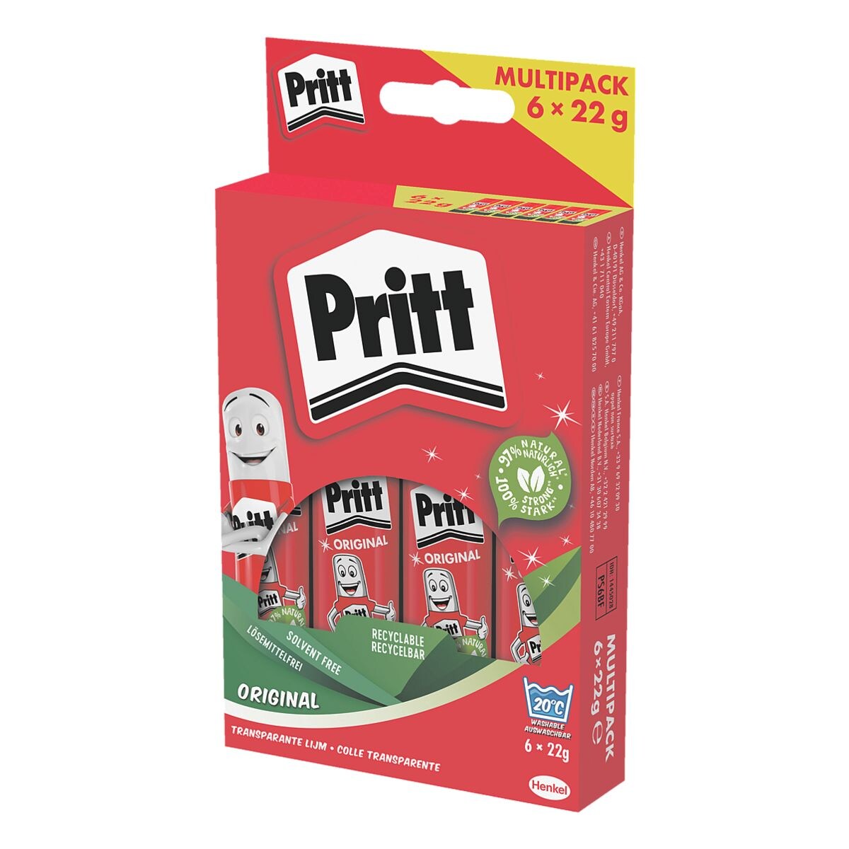 Pritt Paquet de 6 tubes de colle « Stick » 22 g - acheter à prix ...